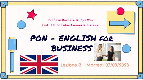ENGLISH FOR BUSINESS - Lesson 3
