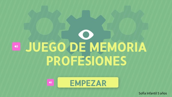 JUEGO MEMORIA PROFESIONES | Genially