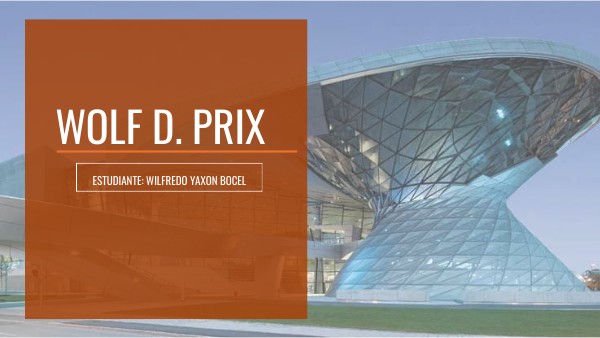 ARQUI. WOLF D. PRIX