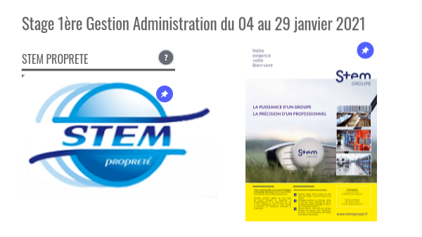 RAPPORT DE STAGE STEM PROPRETE