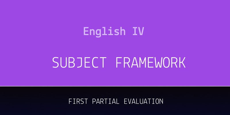 EnglishIV | Genially