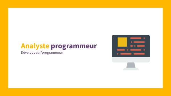Analyste Programmeur | Genially