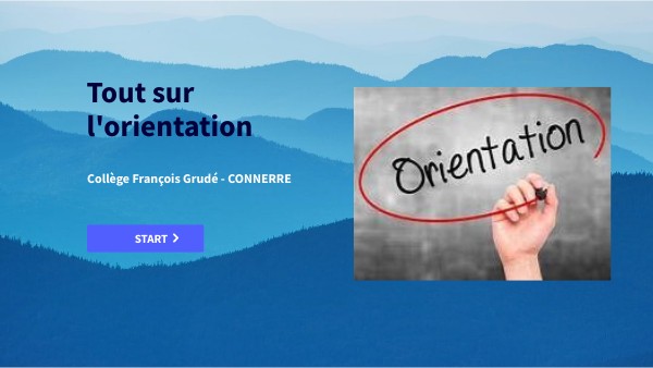 ORIENTATION APRES LA 3ème