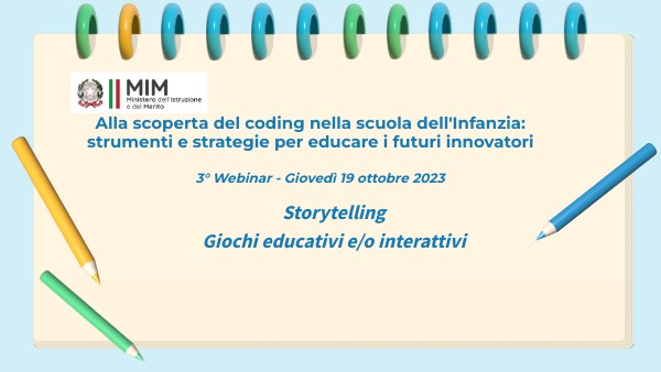 Agenda 3 di 4 coding infanzia