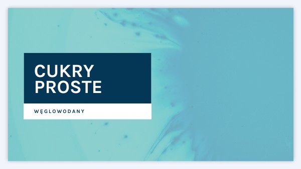 CUKRY PROSTE | Genially