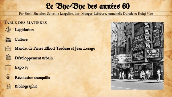 Projet Bye-Bye 1960-1969