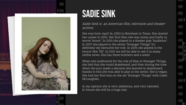 BIO CINEMA ACTOR | Genially