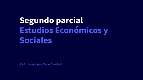 (EES) Segundo Parcial | Genially