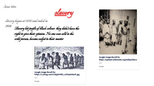 slavery | Genially