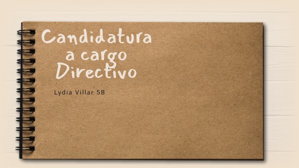 CANDIDATURA A CARGO DIRECTIVO