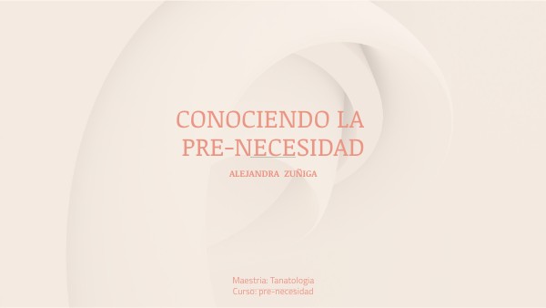 Conociendo la pre-necesidad | Genially