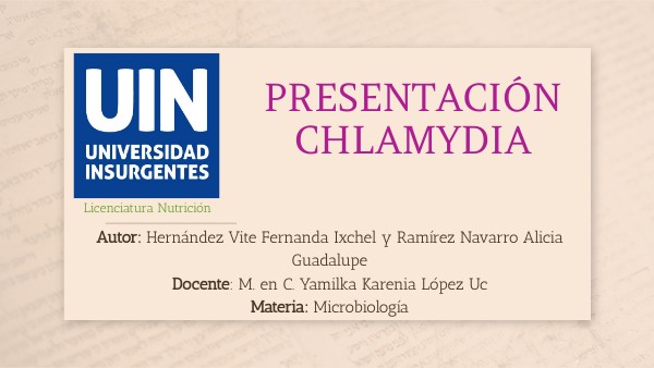 Chlamydia | Genially