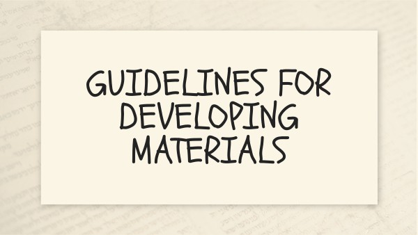 Guidelines for Developing Materials | Genially
