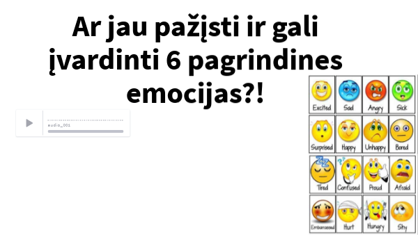 Mūsų emocijos II dalis