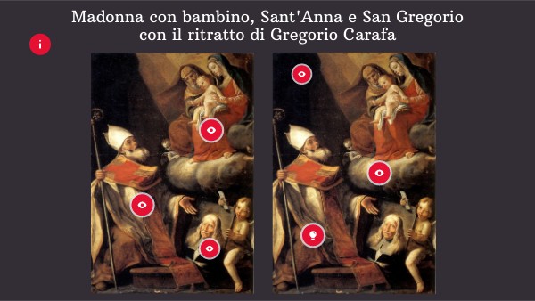 "Madonna con bambino, S. Anna e S. Gregorio con ritratto" Matteo Bava