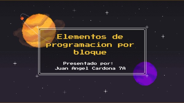 Elementos de programación por bloque | Genially