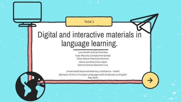 Digital and interactive materials in language learning.