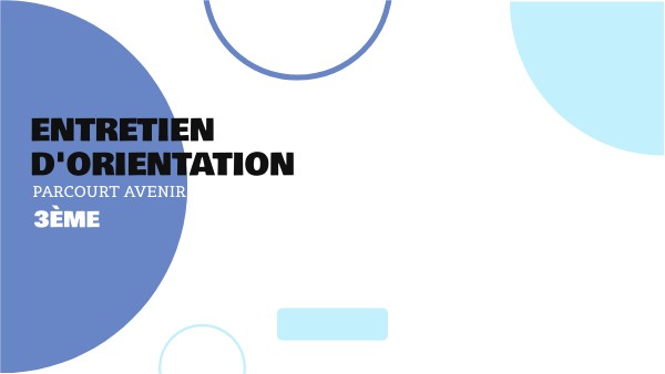 Entretien d'orientation | Genially