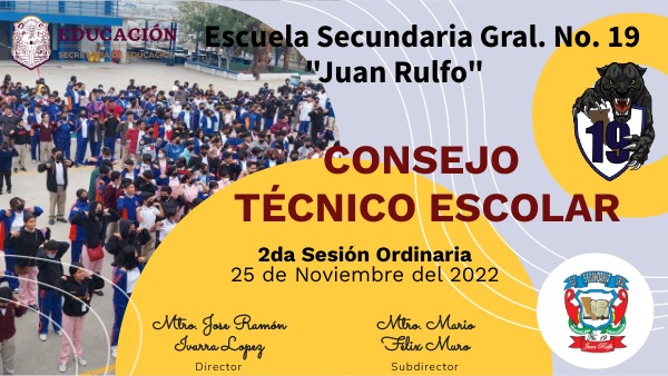 2da. Sesión CT SEC 19