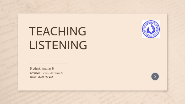 Listening Tasks 1 | Genially
