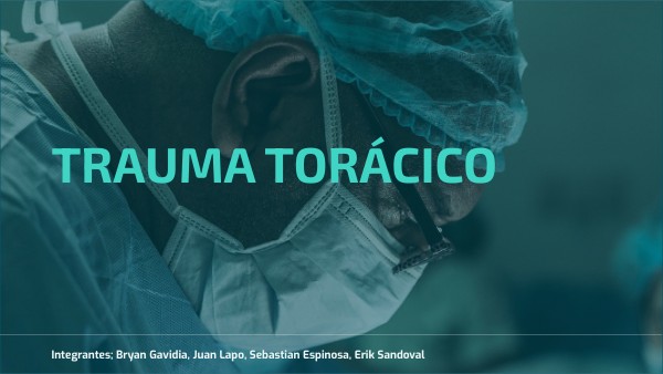 Trauma de torax | Genially