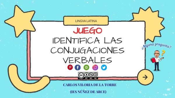 JUEGO - IDENTIFICACIÓN DE CONJUGACIONES