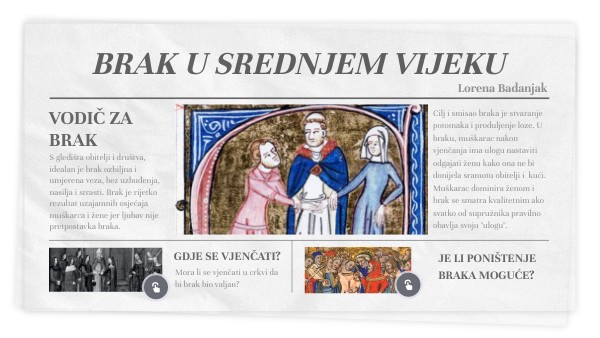 Brak u srednjem vijeku | Genially