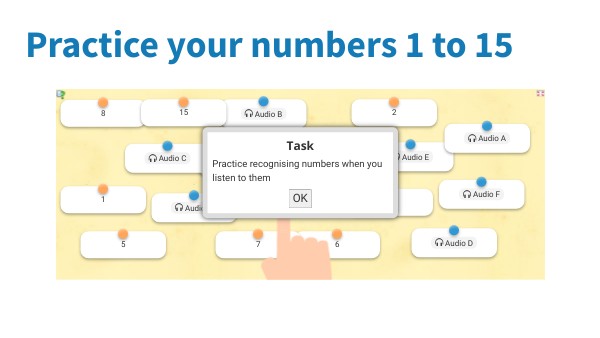 Listening numbers 1-15