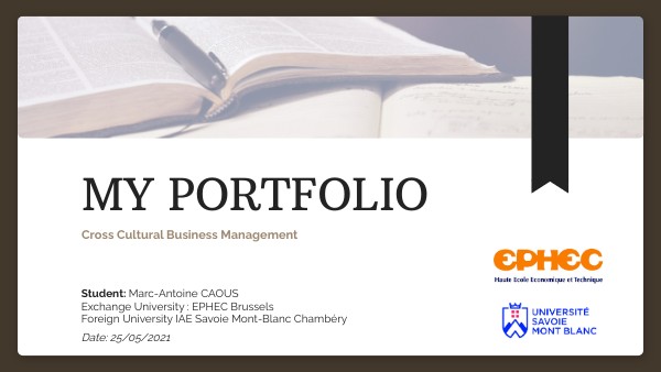 CCBM Portfolio | Genially