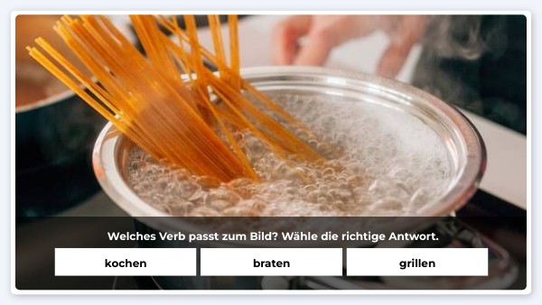 Verben zum Kochen