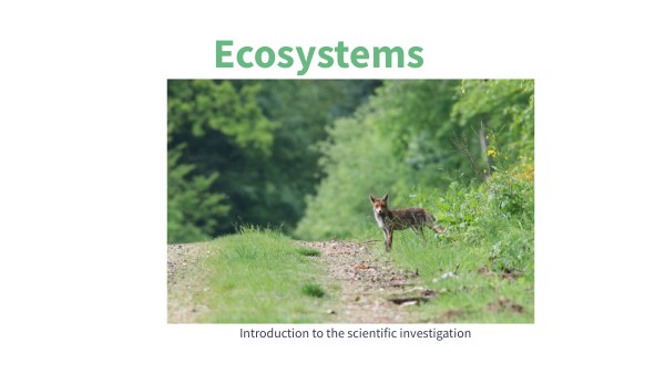 ECOSYSTEMS - Scientific investigation | Genially