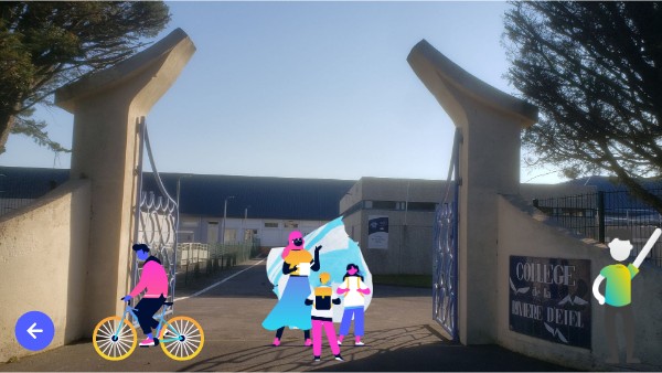 visite virtuelle collège de la rivière | Genially