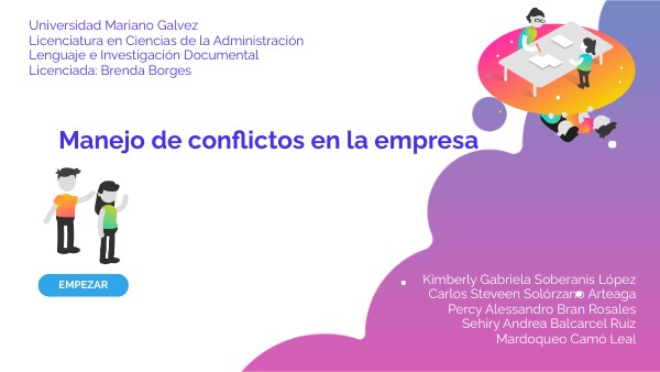 VIDEO PRESENTACION MANEJO DE CONFLICTOS | Genially