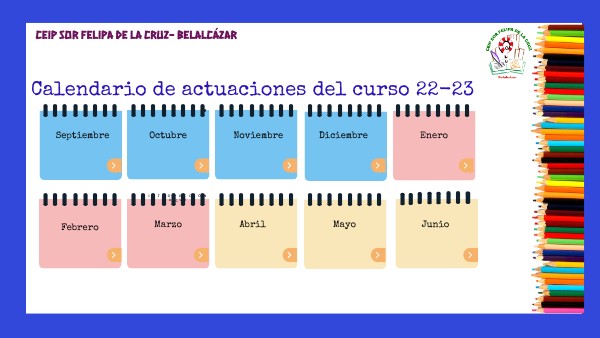 CALENDARIO DEL CURSO 2022 - 23 | Genially