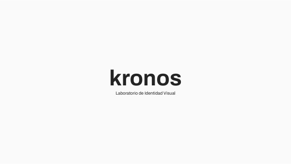 PRESENTACIÓN KRONOS