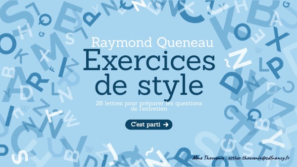 Exercices de style de Raymond Queneau | Genially