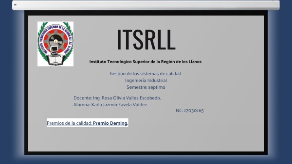 Premio Deming | Genially