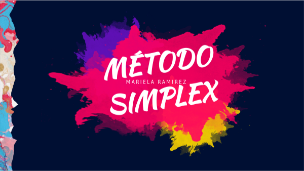 METODO SIMPLEX | Genially