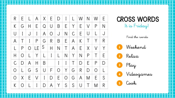 cross word | Genially