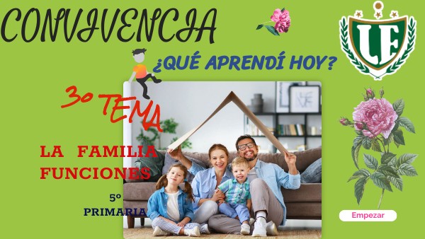 CONVIV 5º - Tema 3 - LA FAMILIA - FUNC - 5º