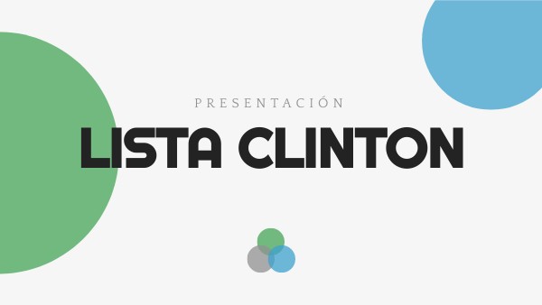 LISTA CLINTON | Genially