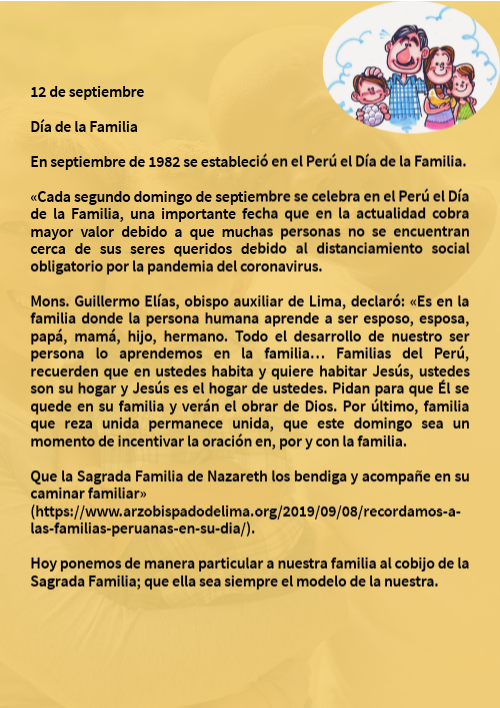 12 de Septiembre - Día de la Familia | Genially