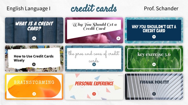 CREDIT CARDS | Genially