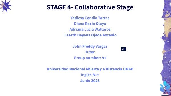 Trabajo colaborativo Ingles B1+