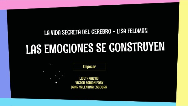 PRESENTACIÓN EMOCIONES | Genially