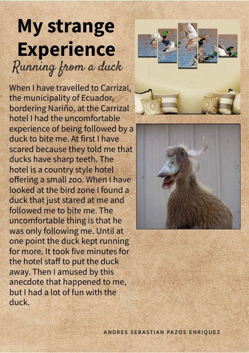 My strange experience