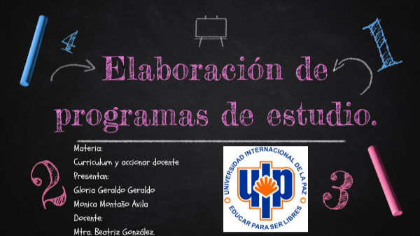 Elaboración de programas de estudio | Genially