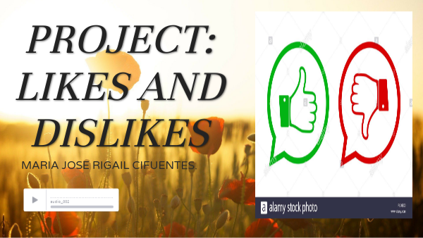 PROJECT: LIKES AND DISLIKES