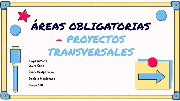 SOCIALIZACIÓN - ÁREAS OBLIGATORIAS Y PROYECTOS TRANSVERSALES