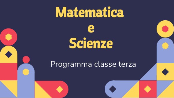 Programma terza | Genially